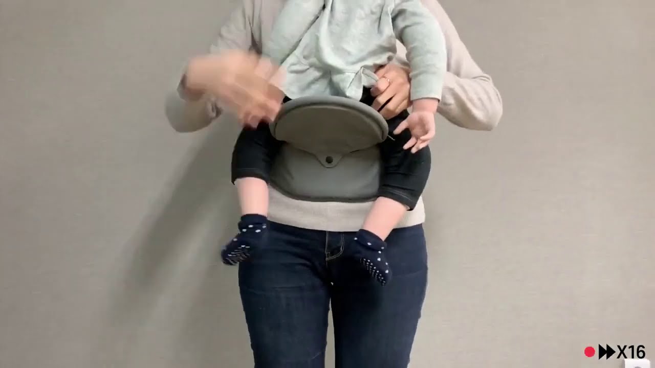 Bebefit Light 快展折疊腰凳示範 - YouTube