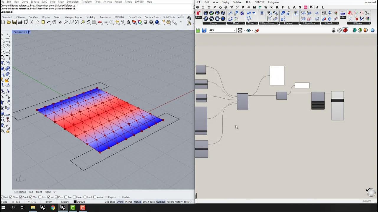 Grasshopper Tutorial- Part18- Shell Structures (Karamba structural analysis) - YouTube