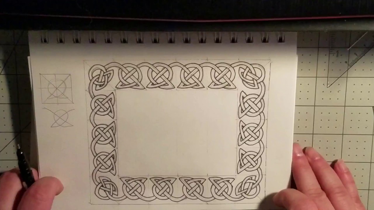 Day 54 Eclectic Projects Celtic Trinity Border Pt3 - YouTube