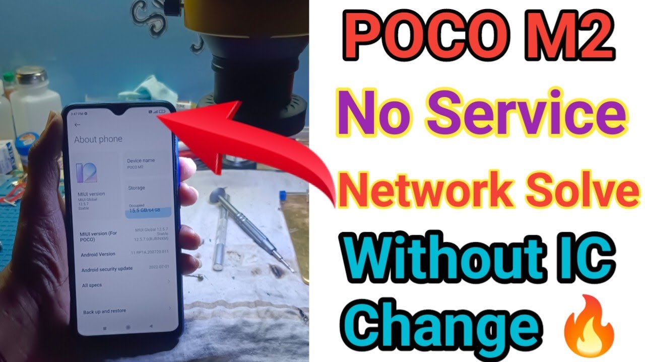 POCO M2 No Service Network Problem Solution Emergency Low network fix by RoSe TeCh - YouTube