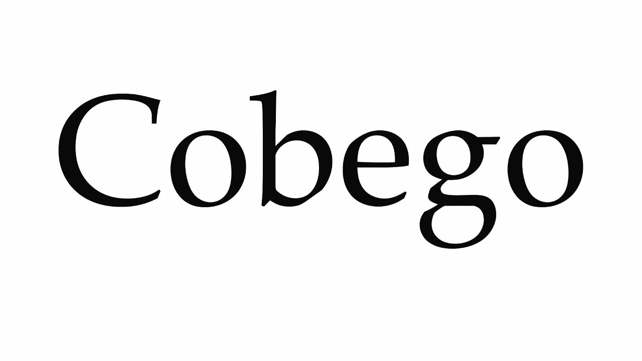 How to Pronounce Cobego - YouTube