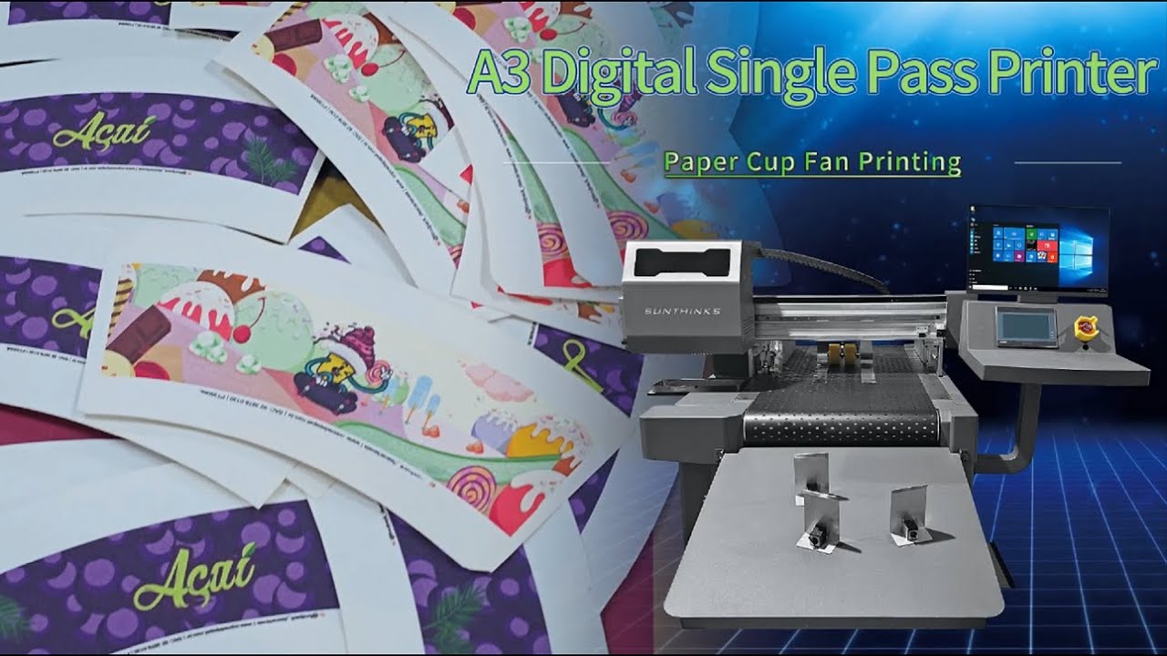Paper Cup Fan Printing Solutions With A3 Digital Single Pass Printing ...