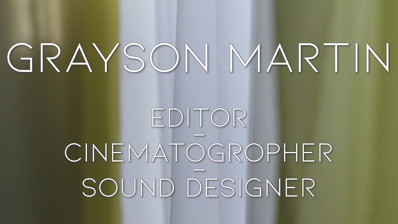 Grayson Martin Demo Reel 2019 - YouTube