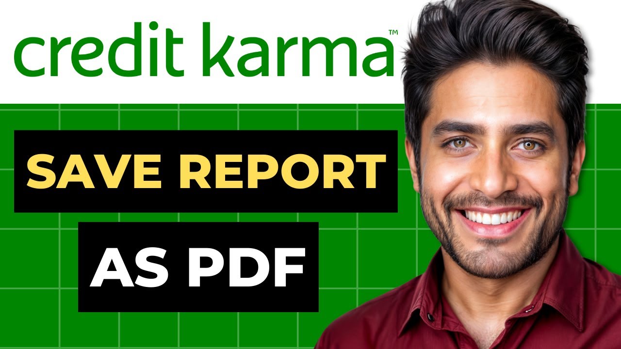How To Save Credit Karma Report As PDF (Easy Guide) - YouTube