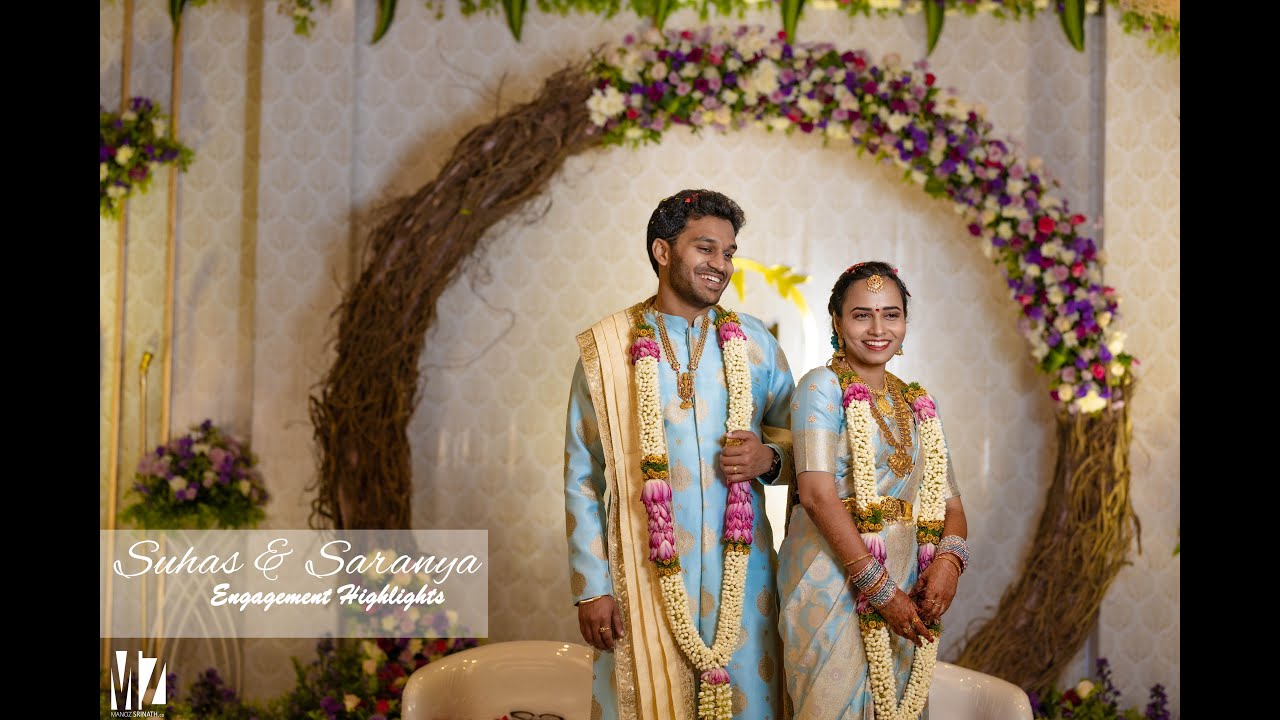 Sushas Raj with Saranya II Engagament Highlights By II Manozsrinath.co ...