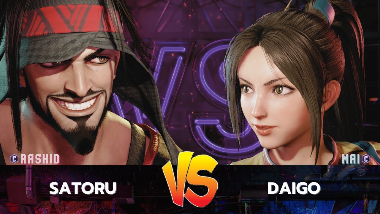 SF6 スト6 SATORU (Rashid) vs DAIGO (Mai) この衝撃の試合で！ In This INSANE Match ...