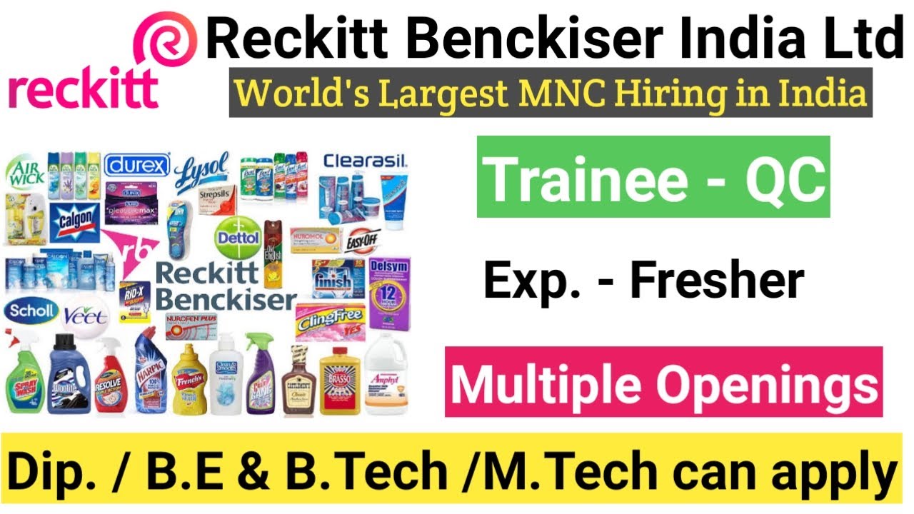 World’s Largest MNC Hiring in India I Trainee Quality Control Vacancies ...