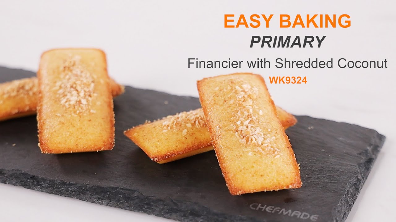 How To Make Financier with Shredded Coconut Simply丨Easy Baking (WK9324 ...