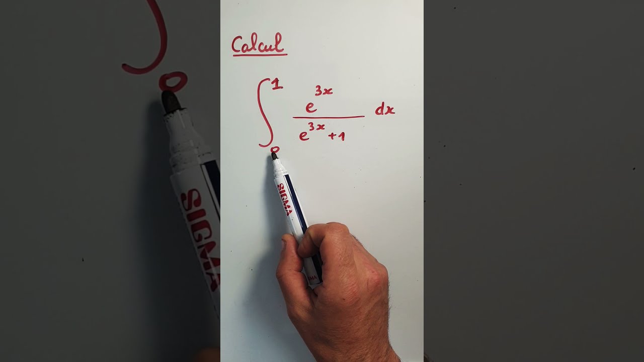 Calcul de l'intégrale d'une fonction exponentielle - Maths terminale ...