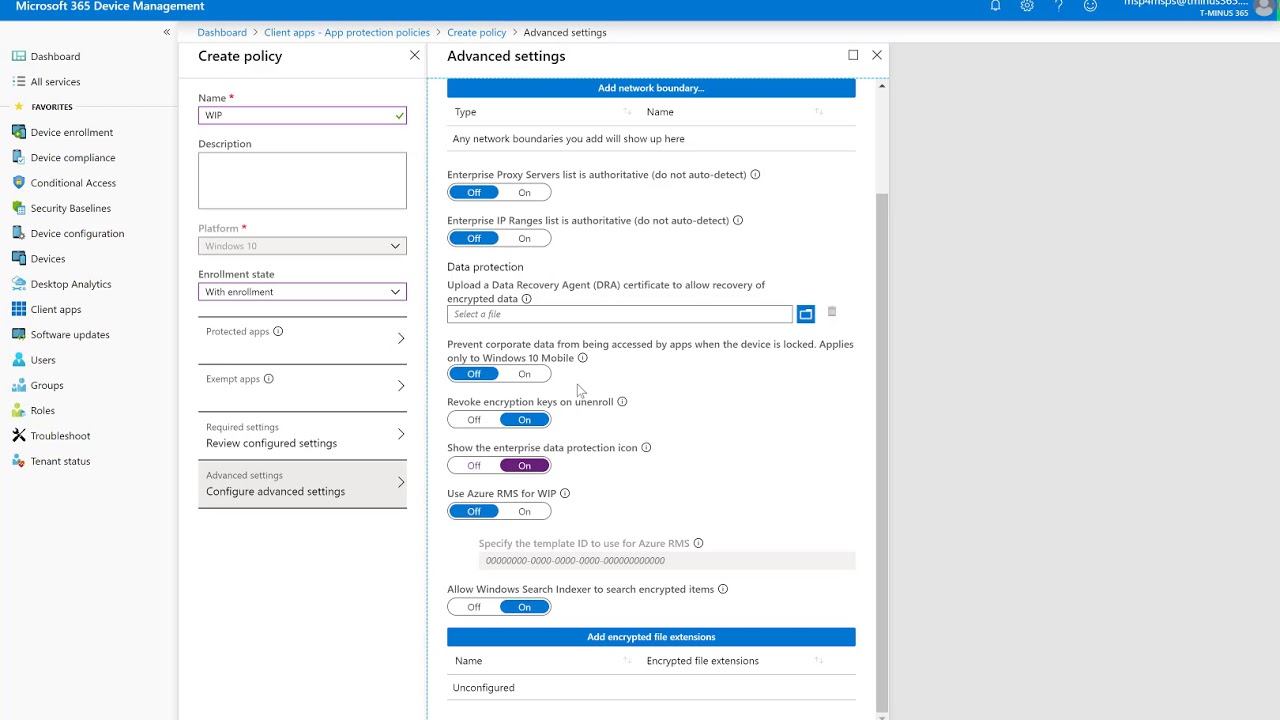 Data Loss Prevention with Windows Information Protection - YouTube