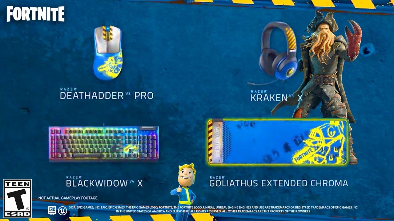 Razer | Fortnite collaboration Trailer: Collection of gaming gear ...