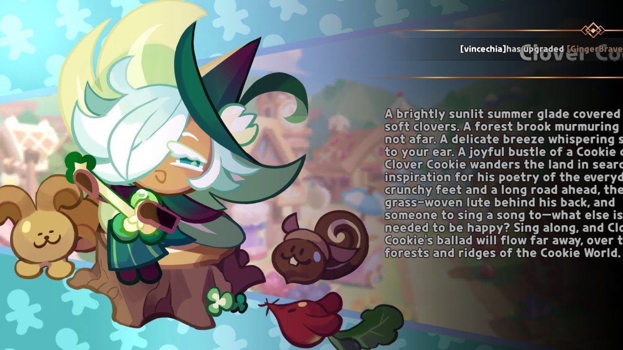 CLOVER COOKIE SINGING:COOKIE RUN KINGDOM - YouTube