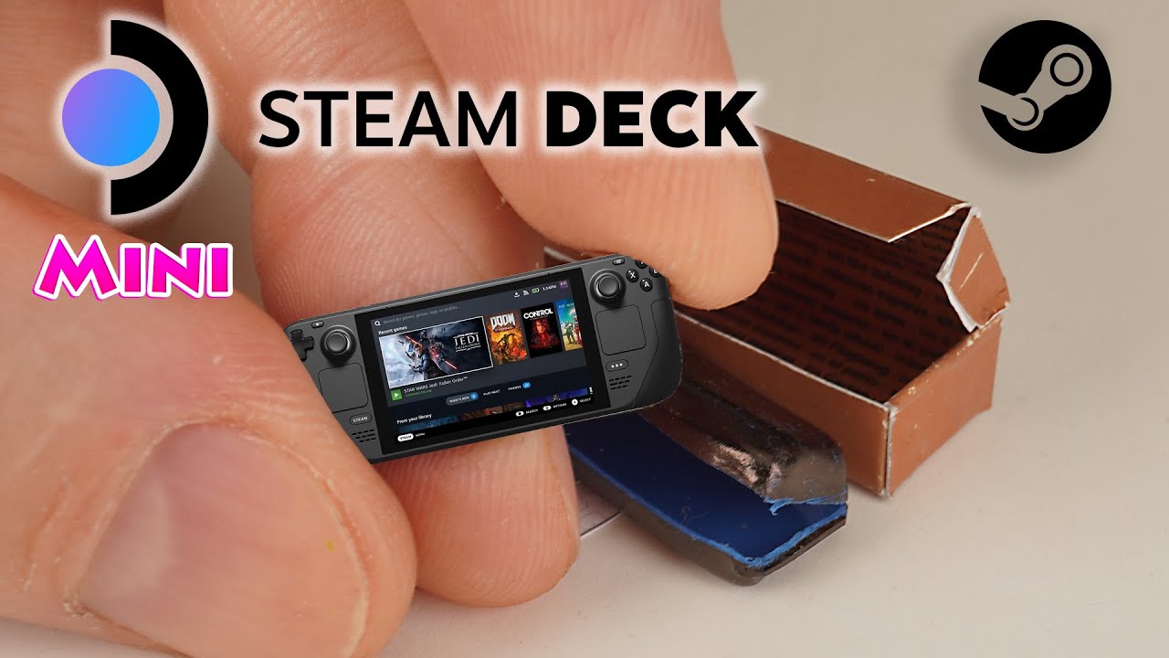 I Made a TINY Steam Deck for My Dollhouse! 🎮 (World's Smallest DIY ...