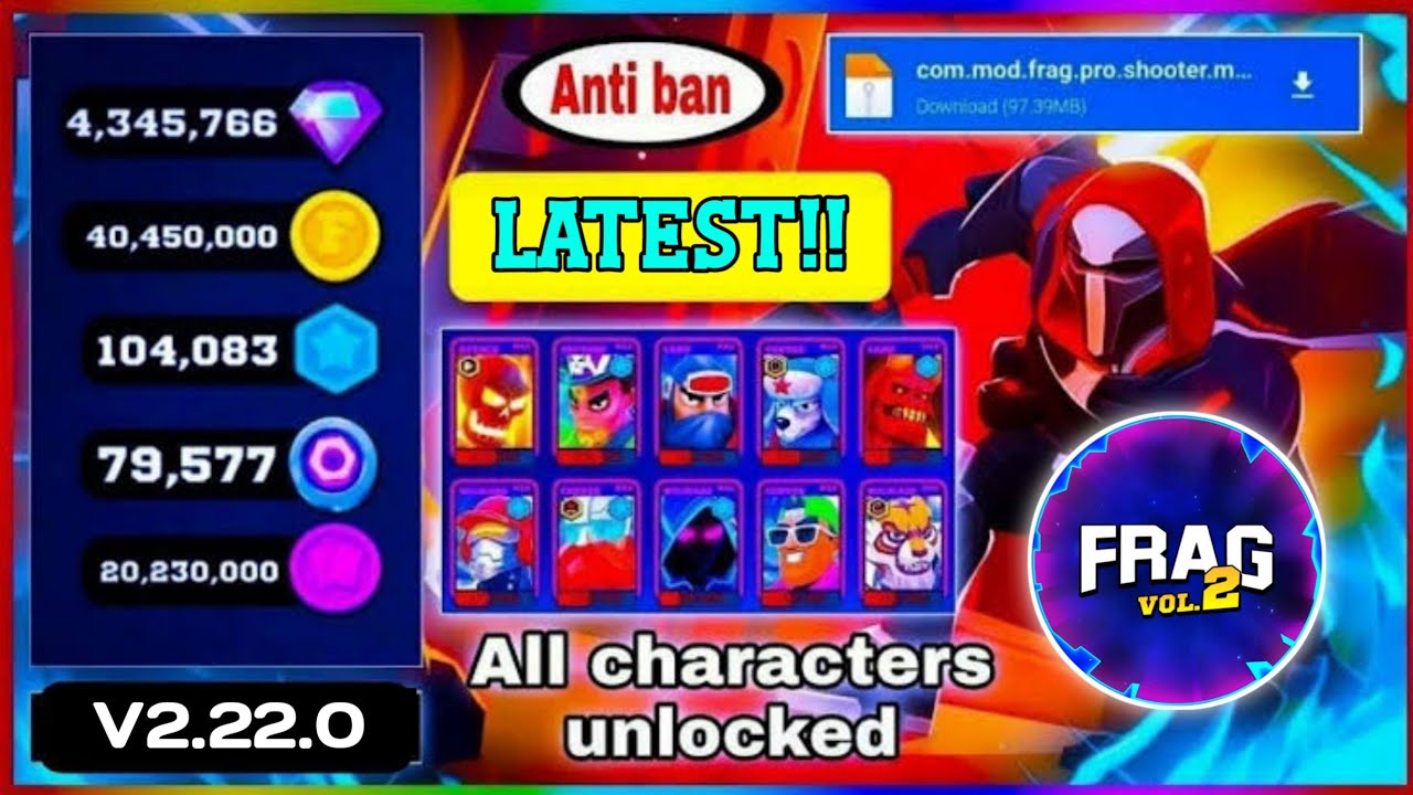 Frag Pro Shooter Mod Apk v2.22.0 | Unlimited Coins & Gems, Anti Ban ...