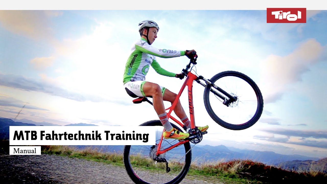 MTB Fahrtechnik Training (11): Mountainbike Manual Tutorial - YouTube