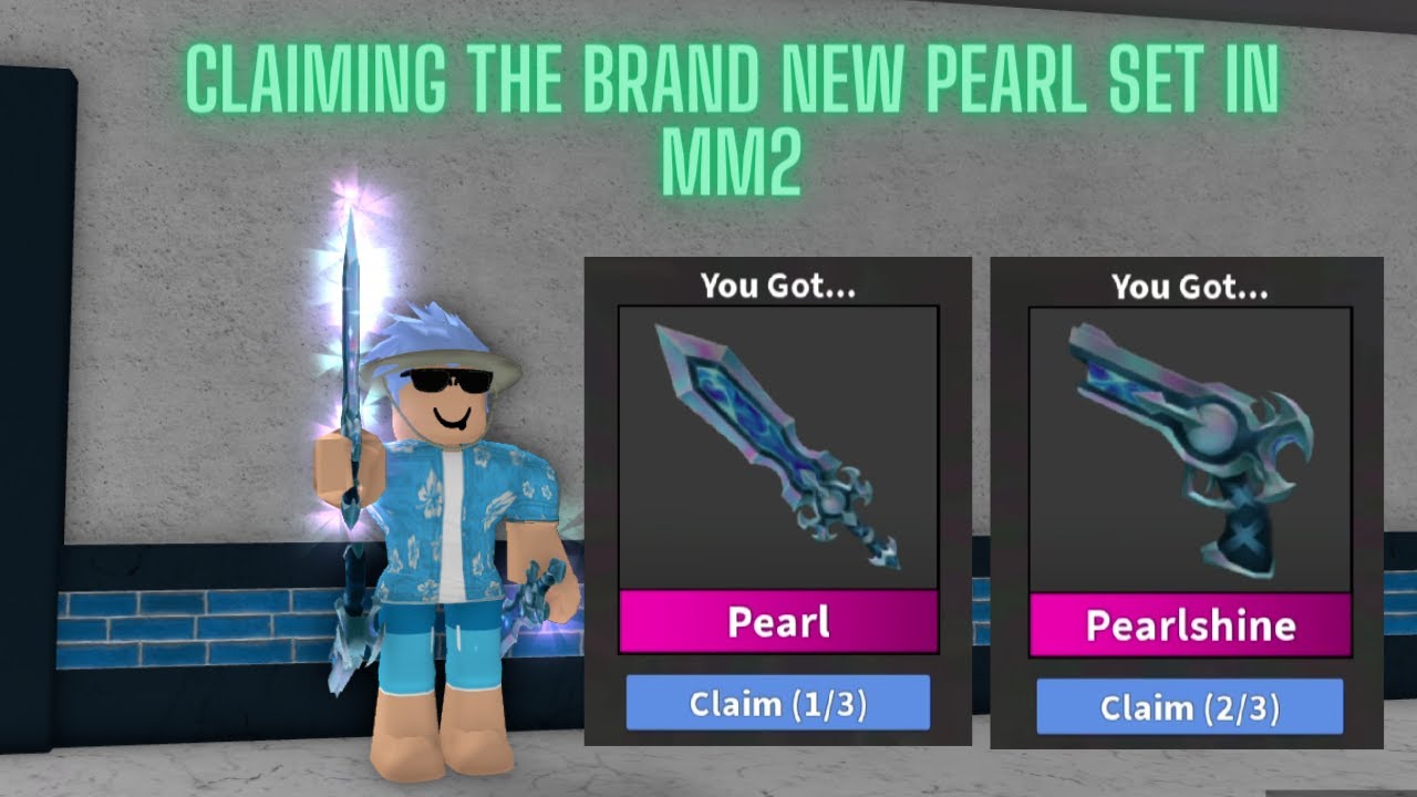CLAIMING THE BRAND NEW PEARLS BUNDLE IN MM2! - YouTube