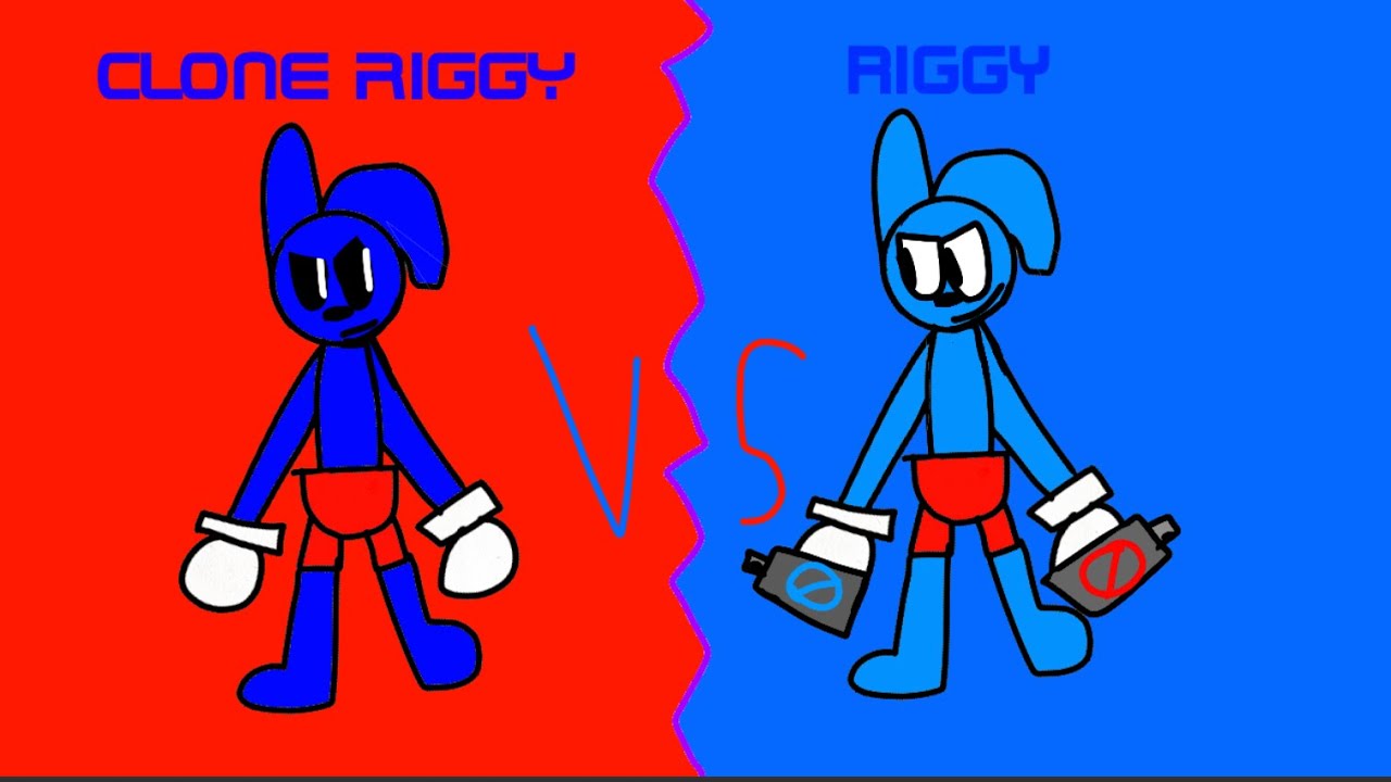 RIGGY VS CLONE RIGGY (but it’s my version) - YouTube