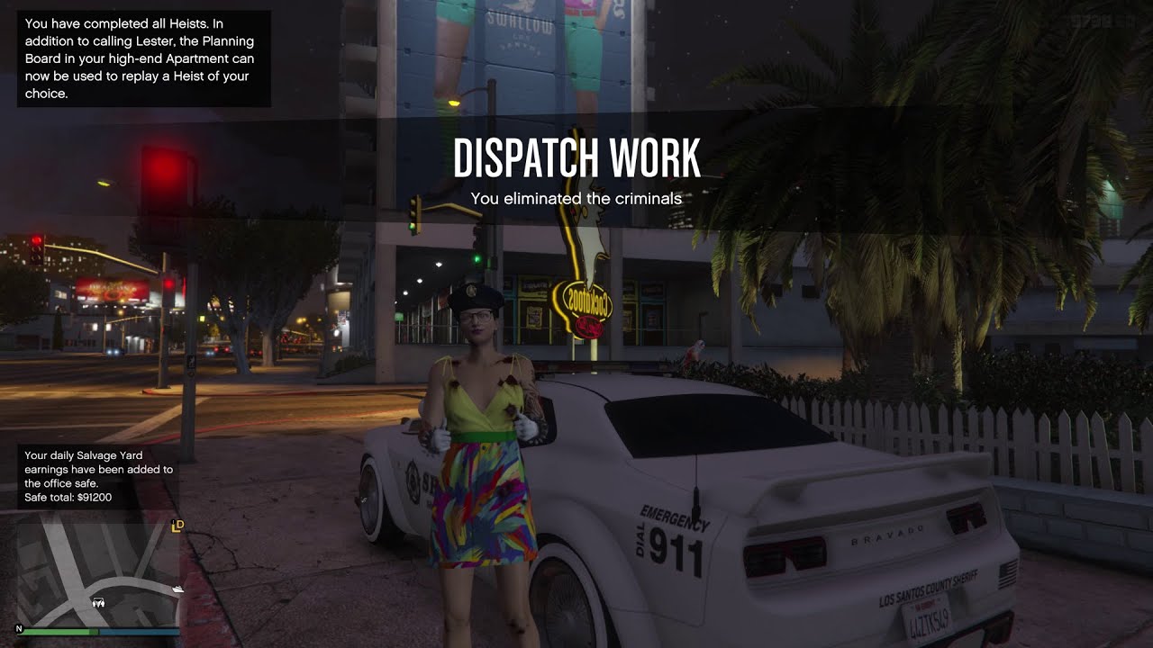 GTA V Dispatch Work, Vincent, Civil Disturbance - YouTube