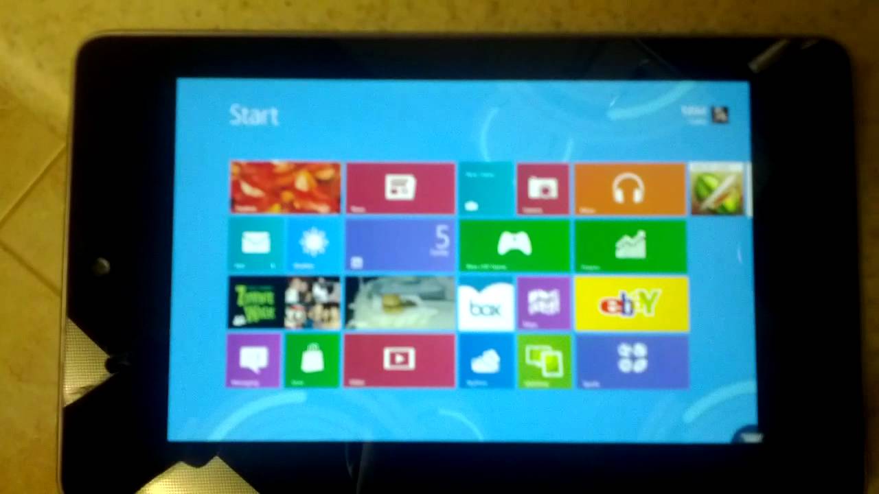 Windows 8 on nexus 7 - YouTube
