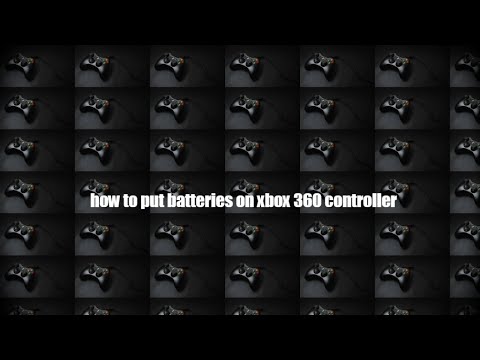 How tu put batteries on xbox 360 controller - YouTube