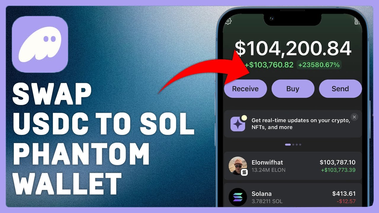 HOW TO SWAP USDC TO SOL ON PHANTOM WALLET 2025! FULL GUIDE - YouTube