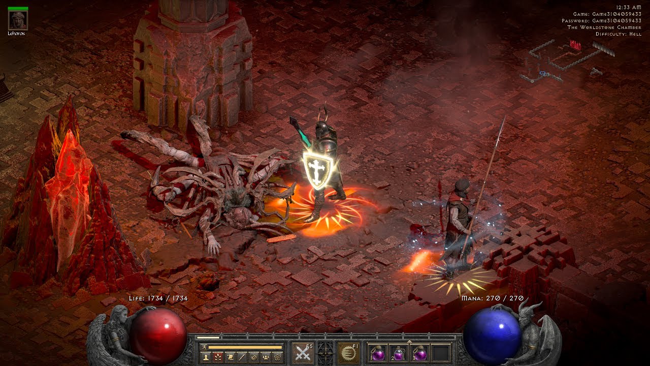 Zealer Paladin Phoenix - Hell Baal - Diablo 2 Resurrected - YouTube