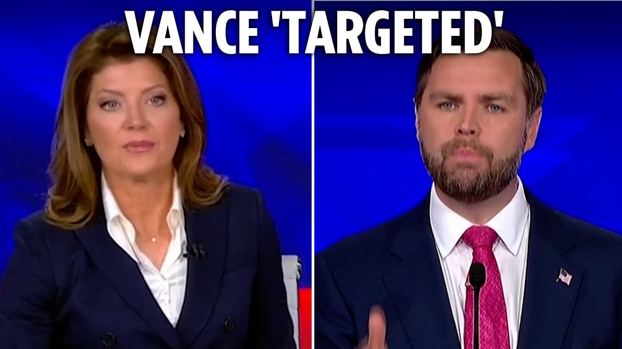 JD Vance clashes with VP debate moderators amid claims 'biased' hosts ...