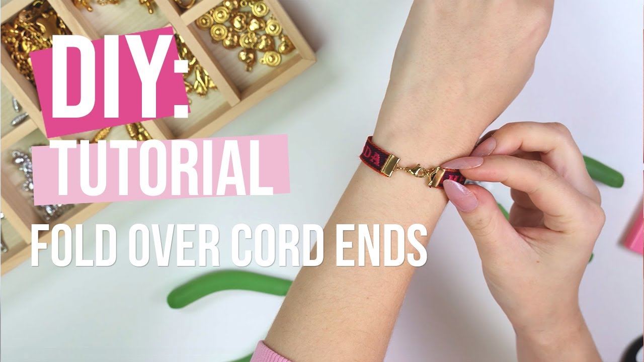 DIY - Fold over cord ends - YouTube
