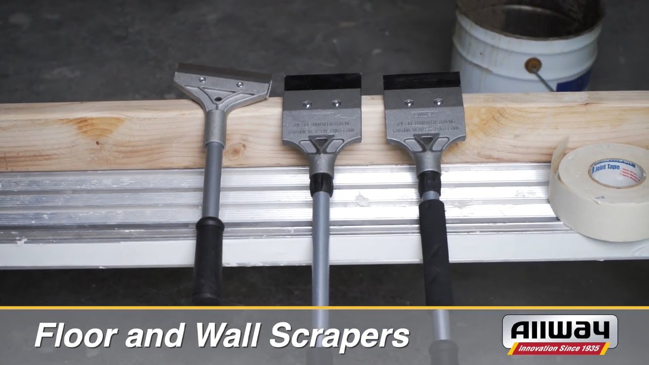 ALLWAY® Heavy Duty Floor & Wall Scrapers - YouTube