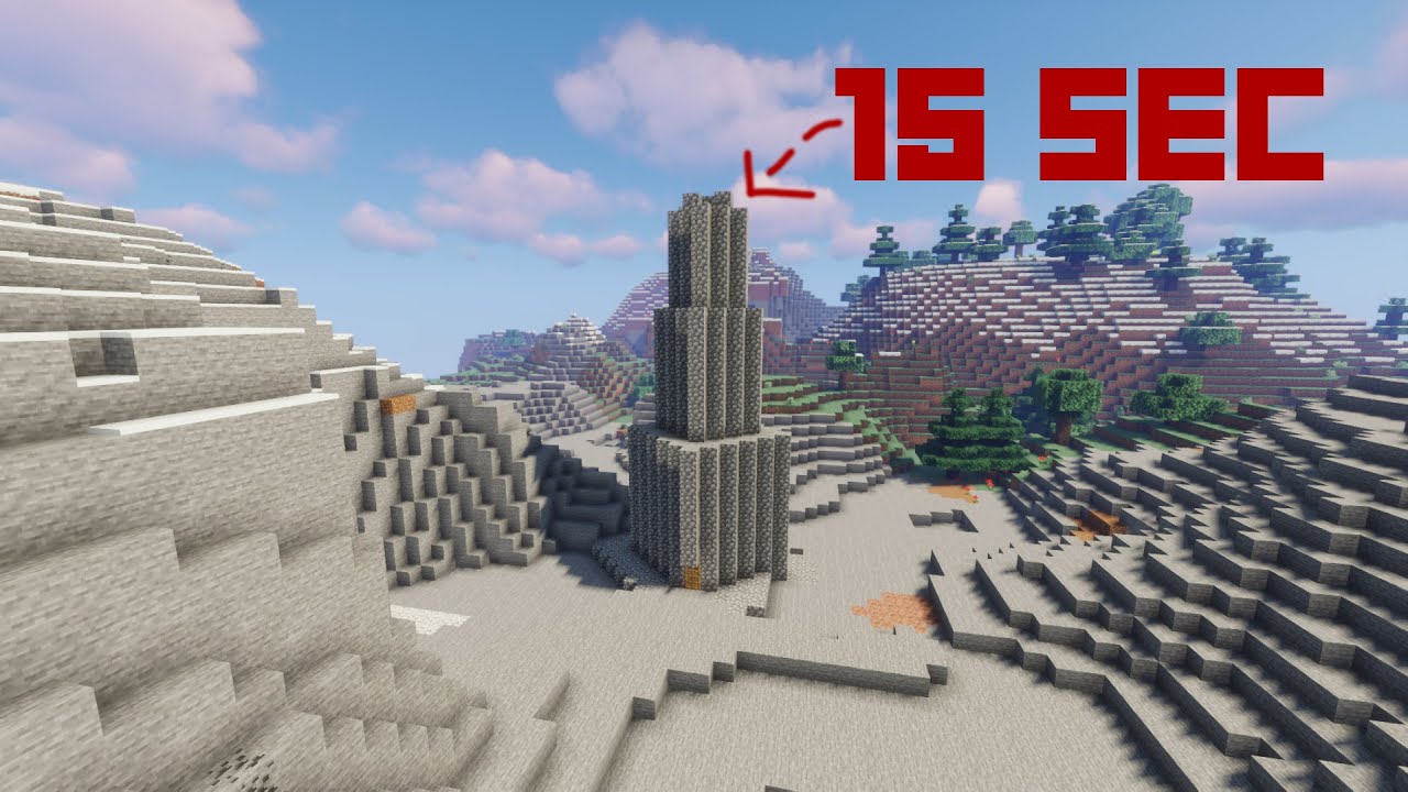 steveee super fast building tower Minecraft - YouTube