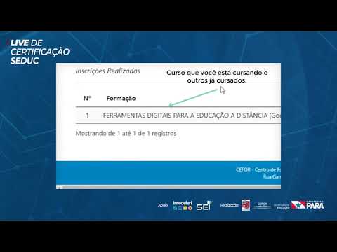 Tutorial de certificação Cursos Formação continuada - YouTube