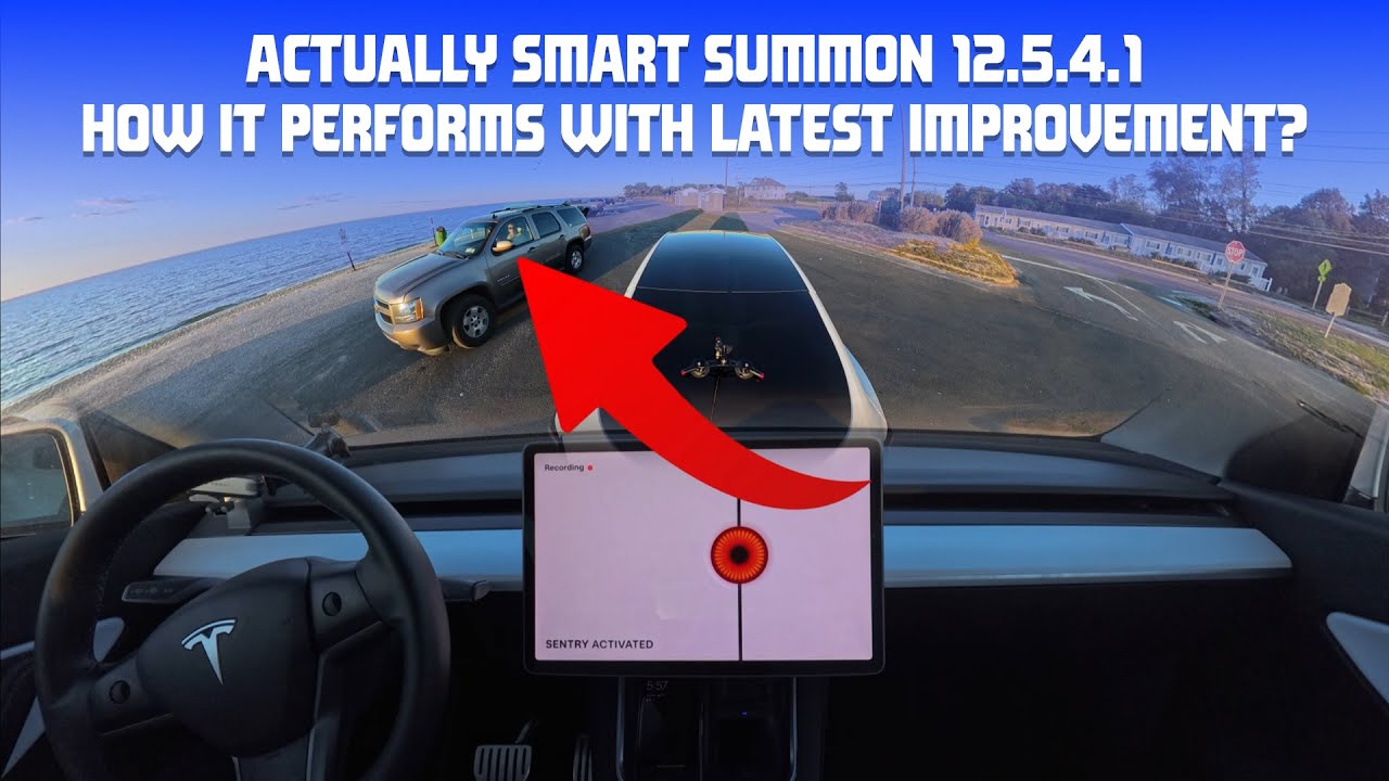Tesla Smart Summon Test: Cautious Yet Impressive! - YouTube