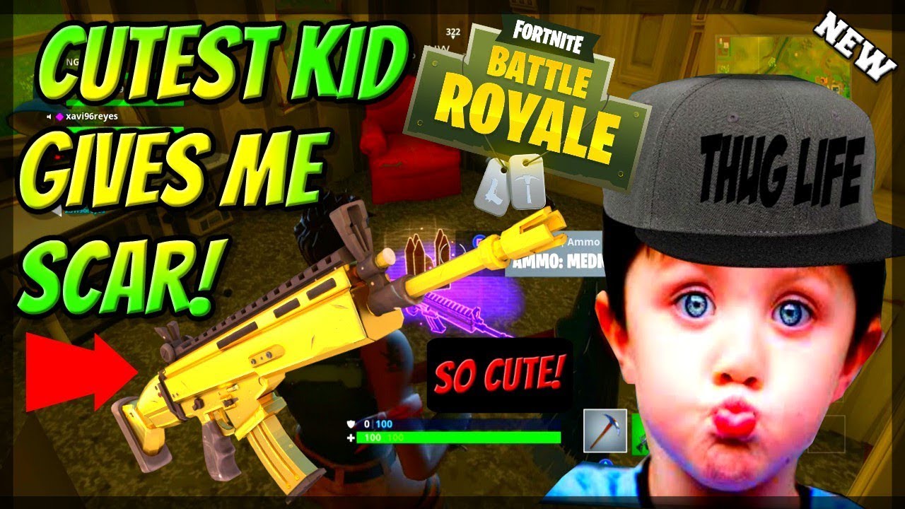 CUTEST KID EVER GIVES ME LEGENDARY "EPIC SCAR" ON FORTNITE (Funny ...