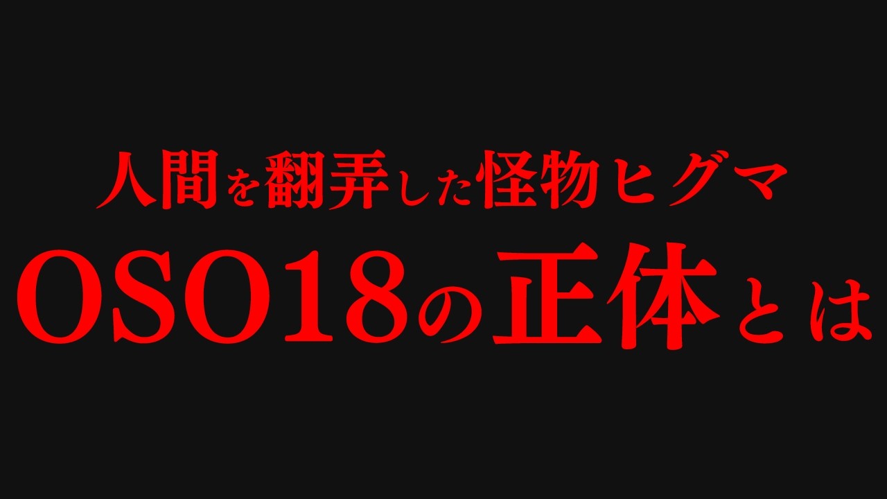 【実話】4年間も人間を翻弄した怪物ヒグマ「OSO18」の正体とは！？【ずんだもん解説】 - YouTube