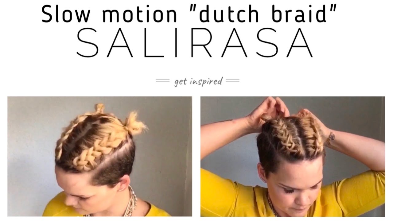 Slow motion version of the double Dutch Braids on an undercut pixie ...