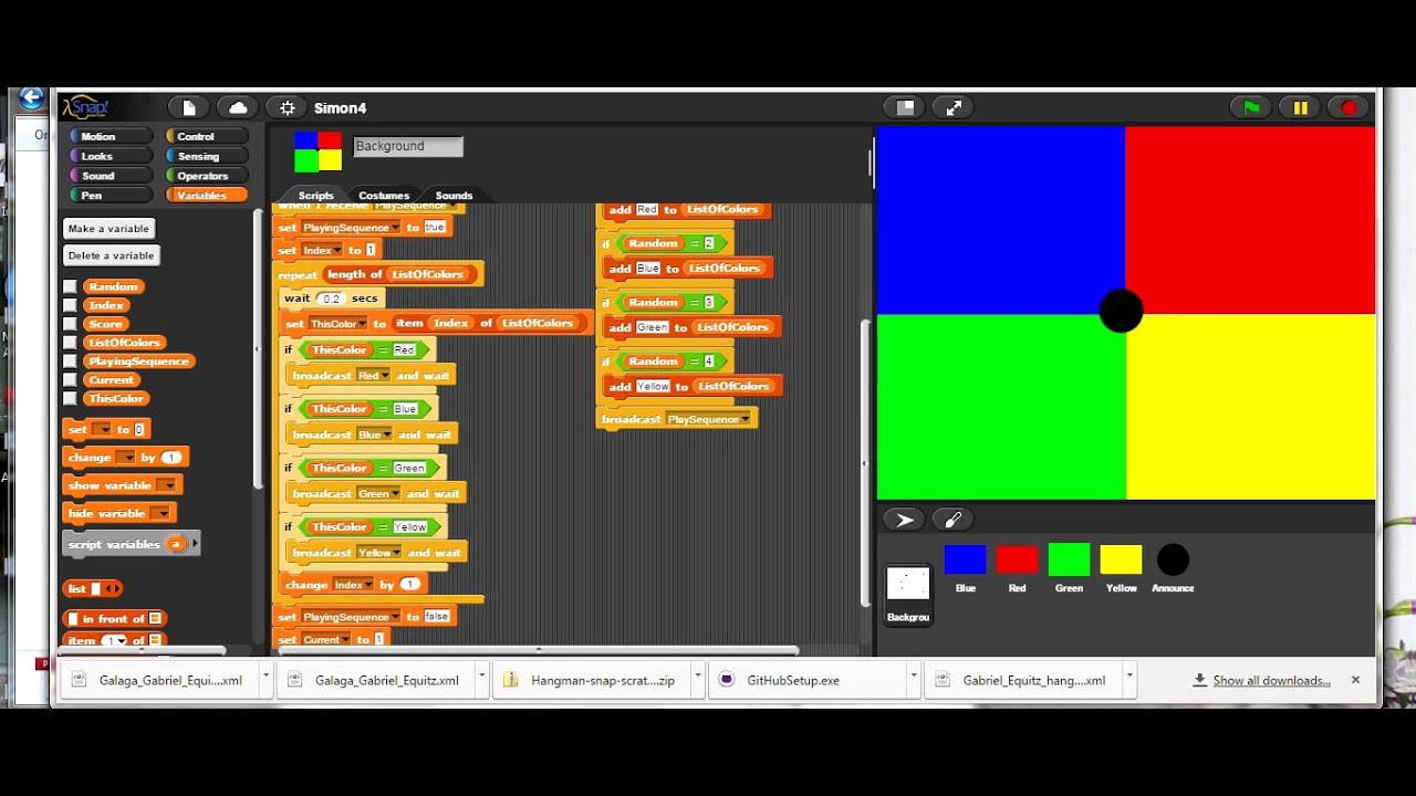 Simon says - snap - scratch - YouTube