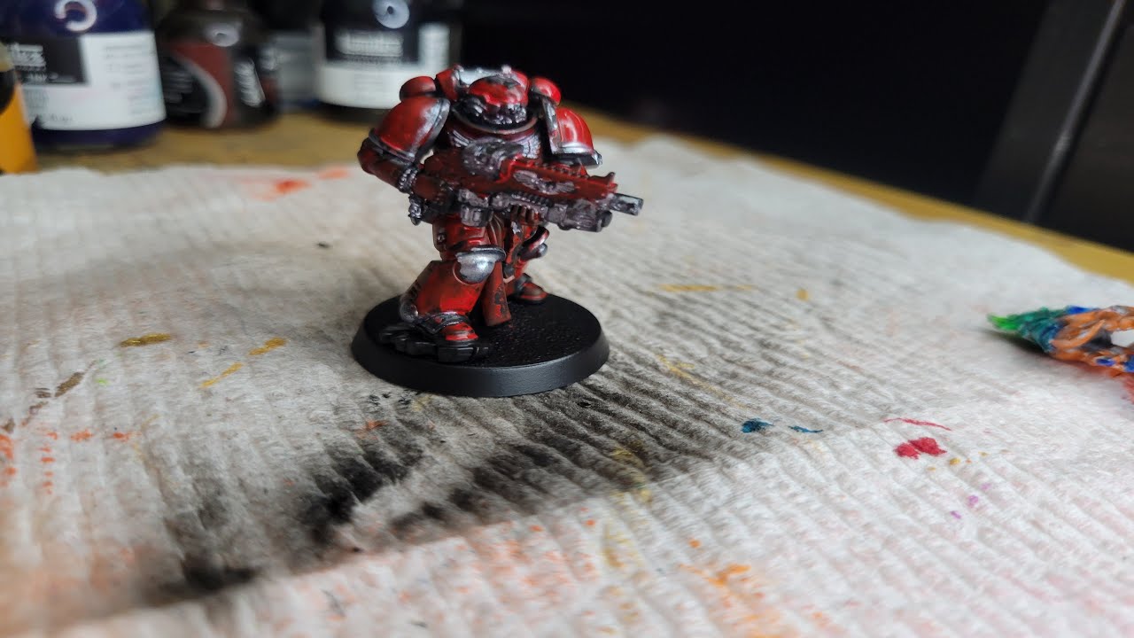 Painting A Word Bearer Stern Guard Veteran. Day 77 Of Painting ...