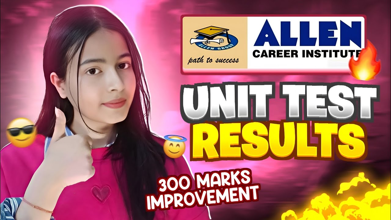 ALLEN ACHIEVER TEST MARKS VS RANK🤯||IMPROVED 300 MARKS📈||Study Vlog📚 ...