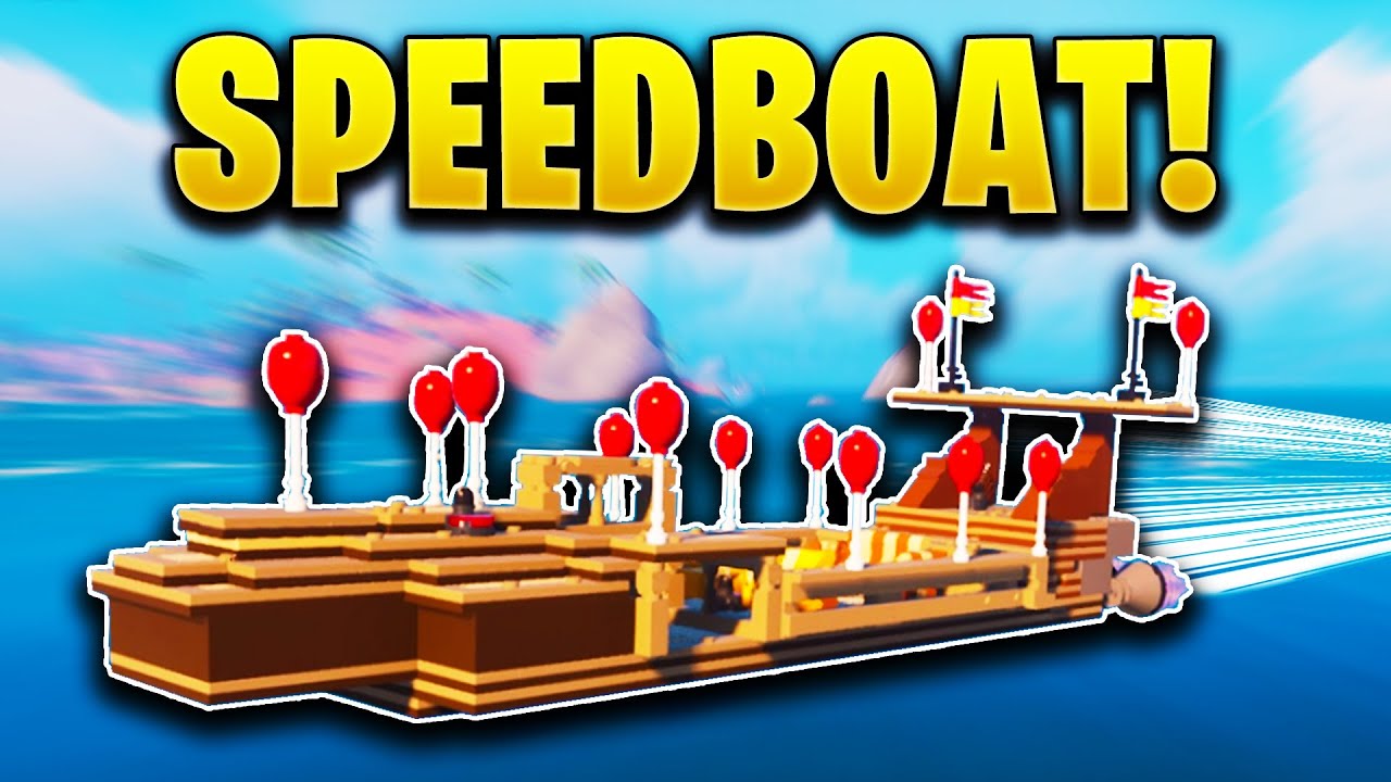 I Built a Speedboat In LEGO Fortnite! - YouTube