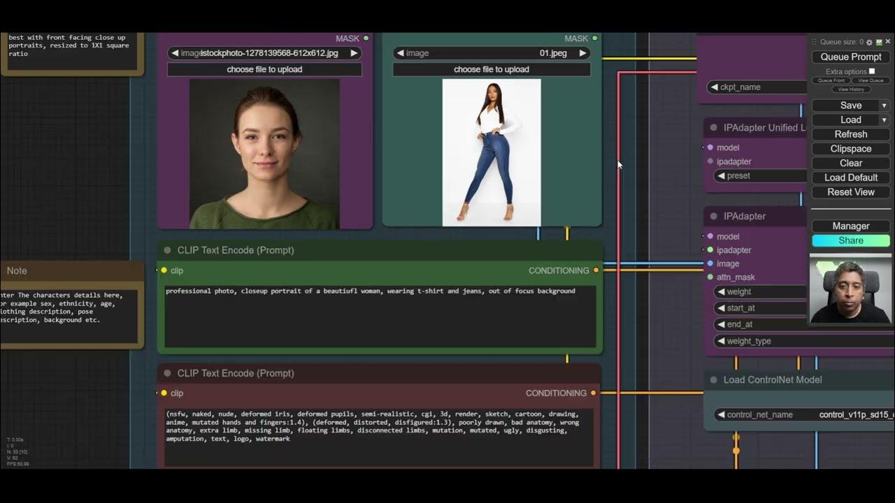 Full AI Tutorial + Workflow - ComfyUI Virtual Clothing Try On - YouTube