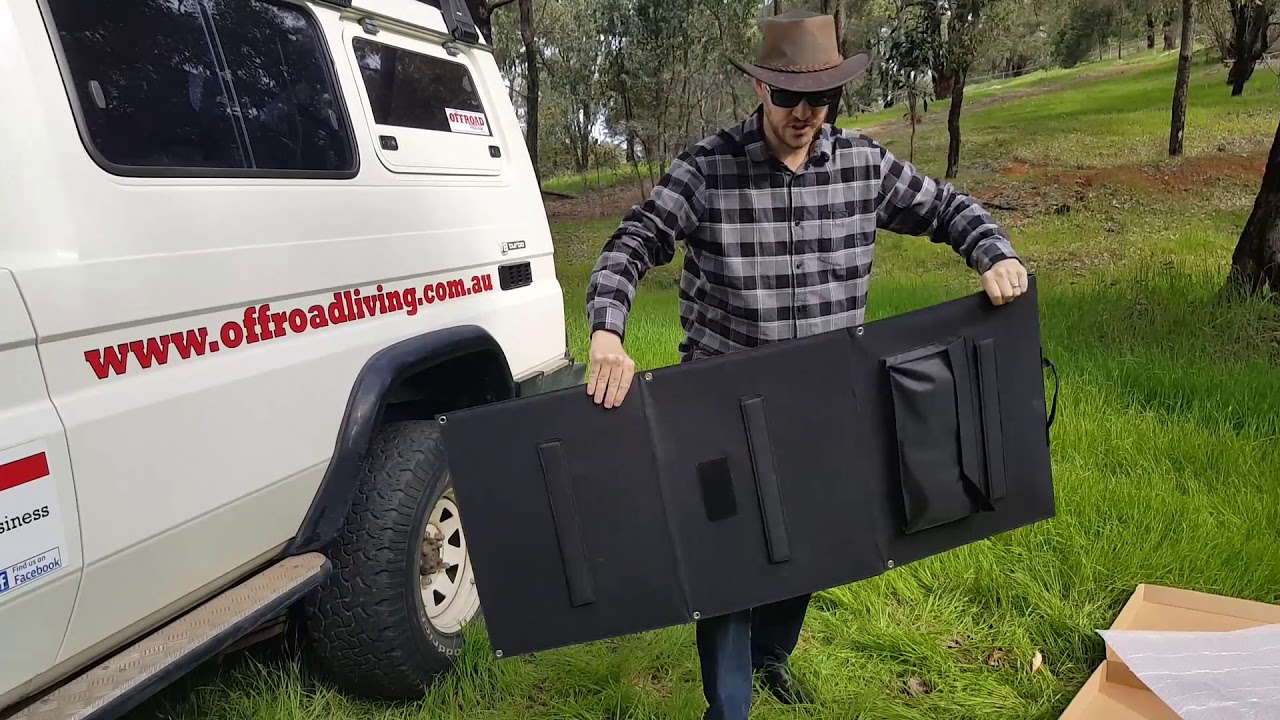 AllSpark 120W Folding Solar Blanket - YouTube