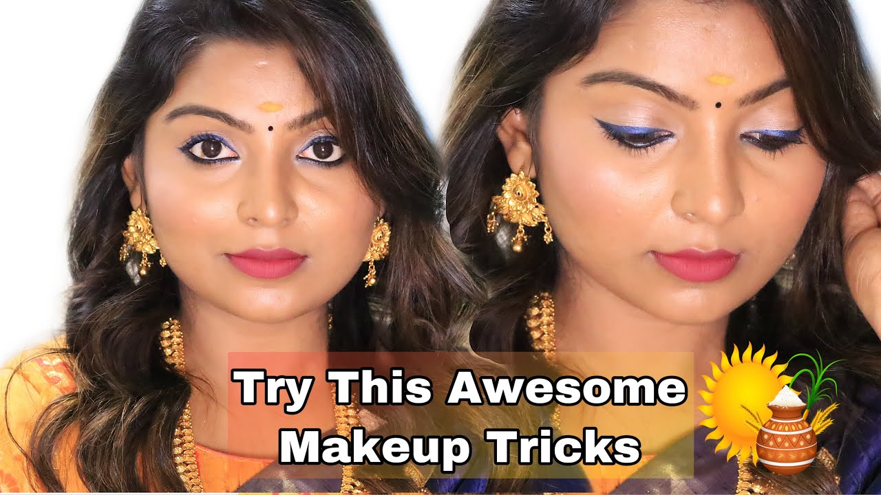 Tutorial : How to do FLAWLESS Makeup Look in Tamil | PONGAL Festive ...