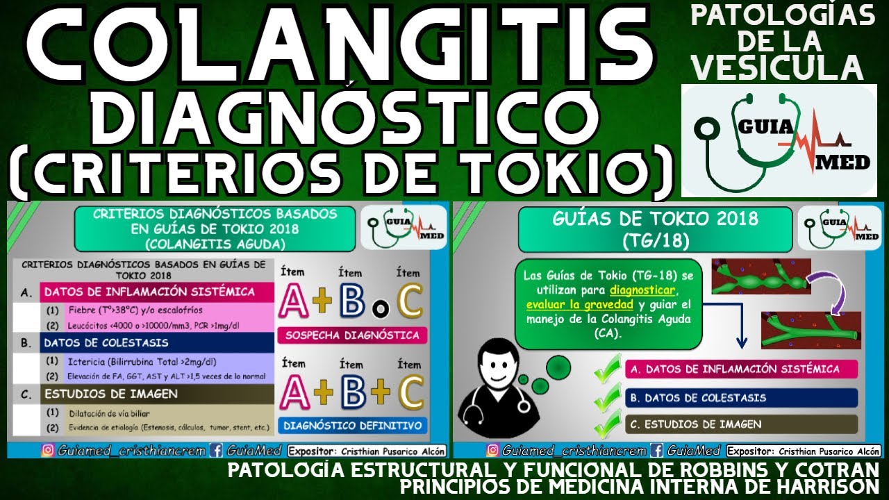 CRITERIOS DE TOKIO 2018 PARA COLANGITIS | GuiaMed - YouTube