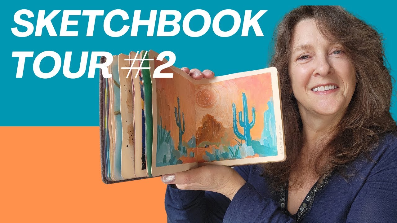 Sketchbook Art Journal flip-through tour 2 | animals & nature | mixed ...