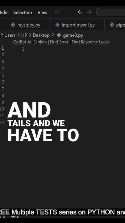 Toss a coin in Python #game3 #day3 #shortsfeed #coding #python - YouTube