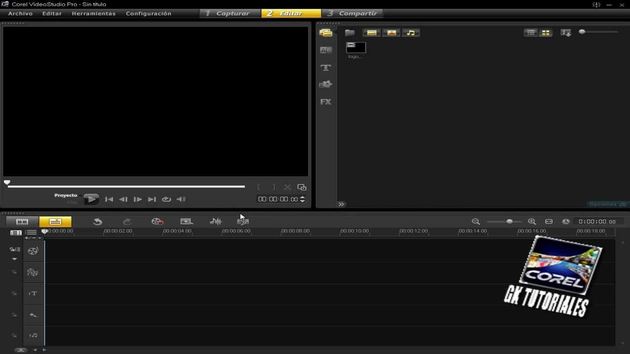 tutorial de corel video studio 4 - interfaz o estación de trabajo - YouTube