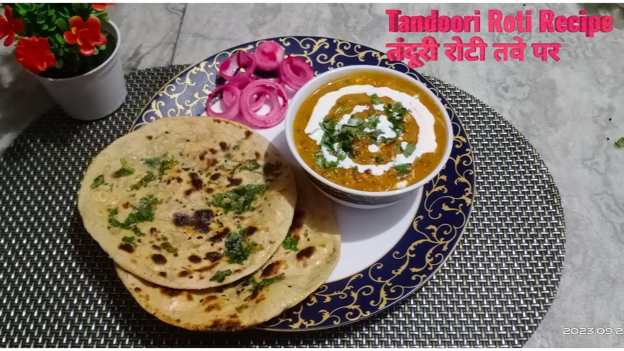 Garlic Tandoori Roti Recipe | घर पर बनाए लहसुनी बटर रोटी | Garlic Roti ...