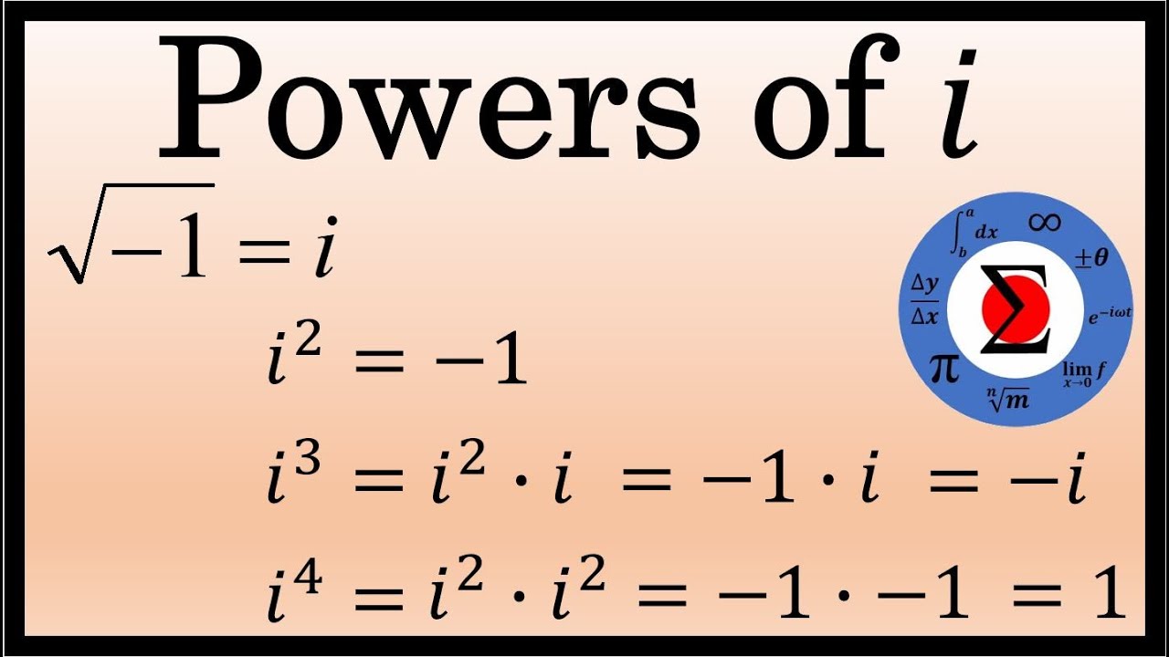 Powers of the Imaginary Number i - YouTube