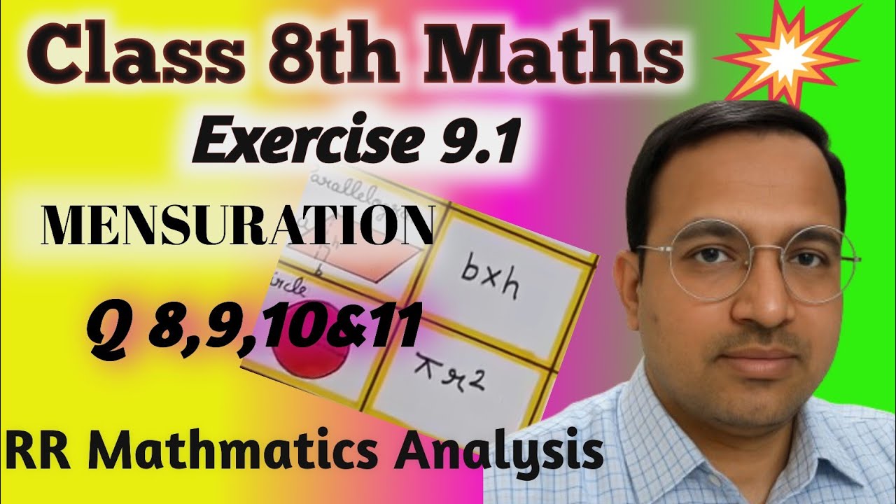 Ex-9.1 Chapter - 9 Mensuration || Class 8th Maths New syllabus - YouTube