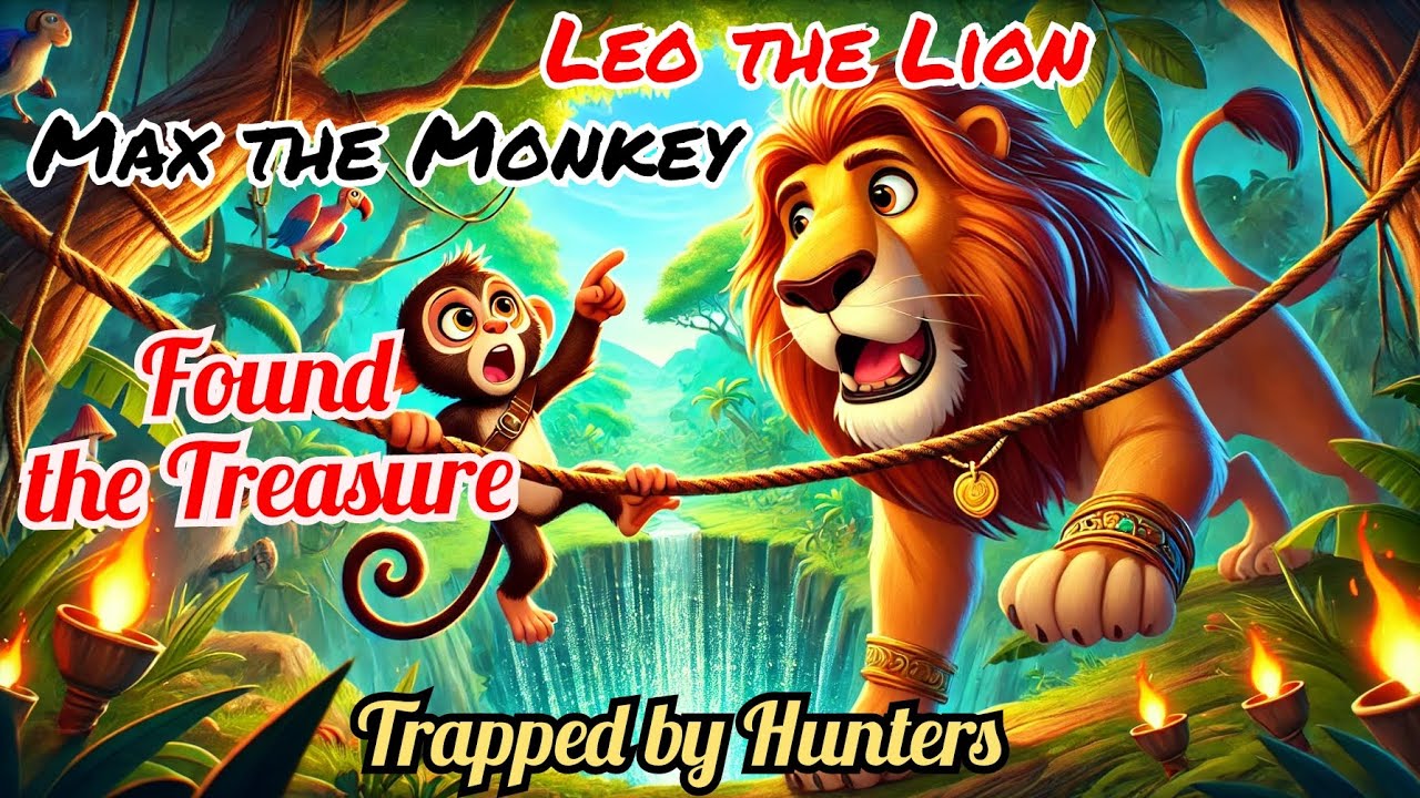 The Lazy Lion and Curious Monkey |Caught in a Trap! How a Monkey’s ...